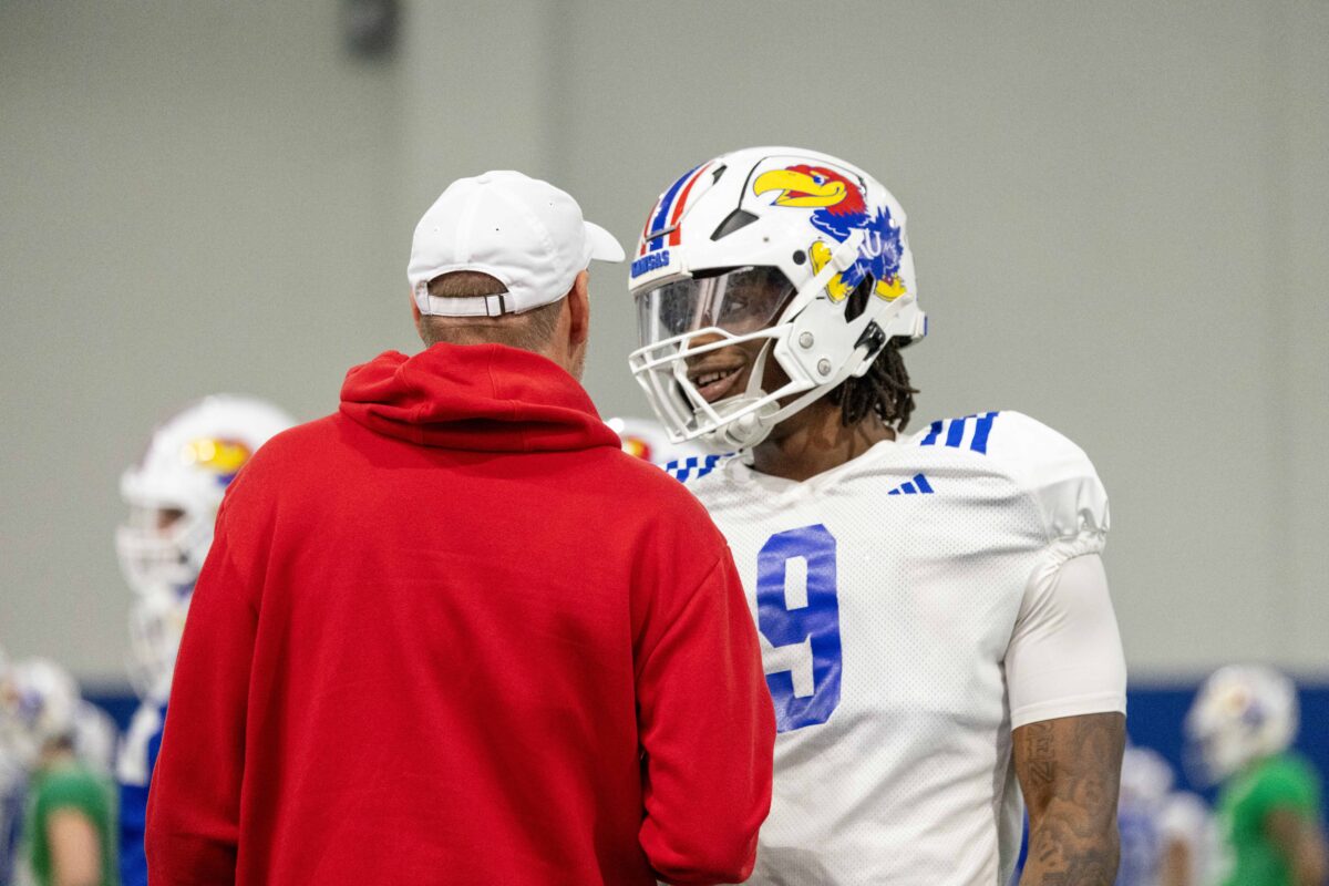 Photo Gallery: KU football continues spring practice - KU Sports